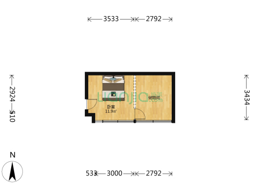 北京朝阳望京大西洋新城A区 70住宅，满五年唯一，业主诚心出售_大西洋新城A区二手房底层1室1厅二手房出售信息-北京链家